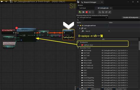 BPBlueprint Debugger WindowUnreal Engine 5から始める C Blueprint
