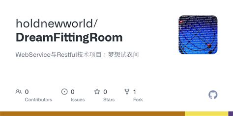 GitHub holdnewworld DreamFittingRoom WebService与Restful技术项目梦想试衣间