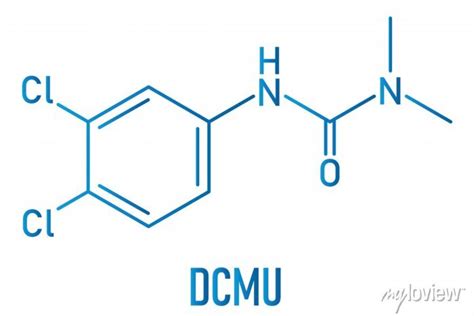Diuron Dcmu Herbicide Molecule Skeletal Chemical Formula Pinturas Para A Parede • Quadros