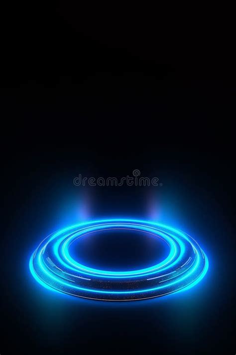 Neon Ellipse Background Glowing Ellipse Background Stock Illustration Illustration Of