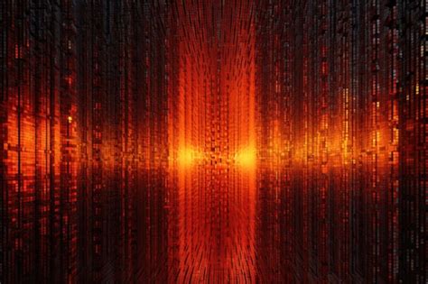 Premium Ai Image Abstract Representation Of Binary Code As Light Created With Generative Ai