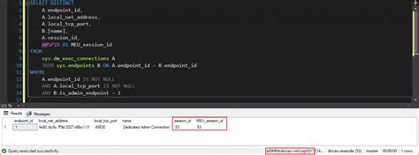 SQL Server Como conectar utilizando a conexão DAC Dedicated Admin Connection sem o SQL