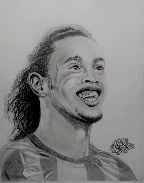 Ronaldinho Sketches Male Sketch Pencil Sketch
