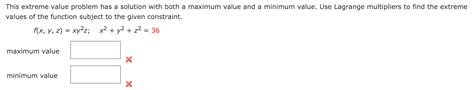 Solved This Extreme Value Problem Has A Solution With Both A