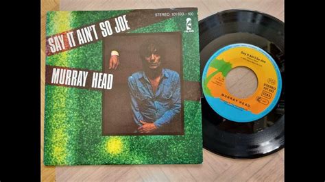 Murray Head Say It Aint So Joe1975 International Youtube