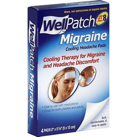 Well Patch Cooling Headache Pads Migraine Health And Personal Care Jumbo Foods
