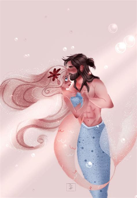 Mermaid Merman Concept Art Character Design Disney