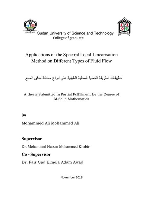 Pdf Spectral Local Linearisation In Fluid Flow Problems