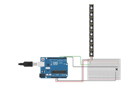 Circuit Design Chaser Neopixel Tinkercad