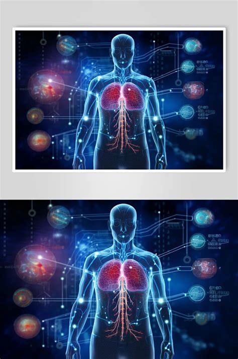 Ai数字艺术卡通人体器官结构医疗医学插画 花瓣网