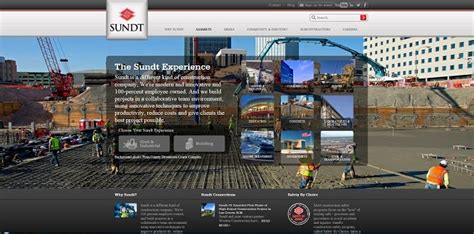 Sundt Website Features Redesigned Homepage Construction Company