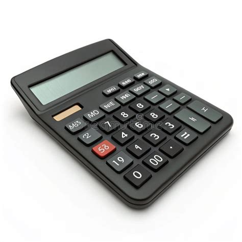 Black Calculator 3d Icon Illustration Isolated On White Background Stock Illustration