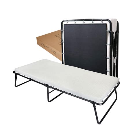 spinal solution folding bed cot with 3 inch memory foam mattresses
