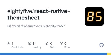 Github Eightyfive React Native Themesheet Lightweight Alternative To Shopify Restyle