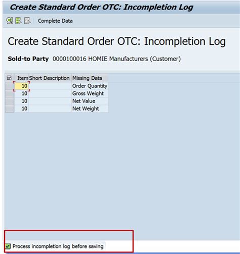 mastering incompletion logs in sap sd ensuring da sap community