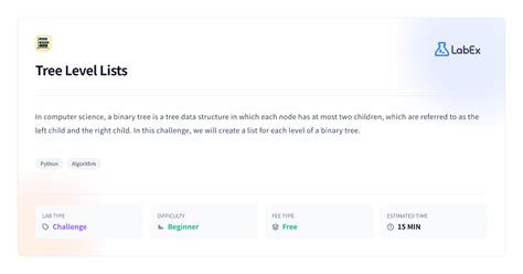 Tree Level Lists Labex