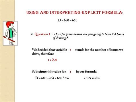 Explicit And Recursive Formulas