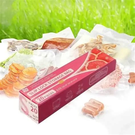 Вакуумные пакеты для хранения и заморозки еды МНОГОРАЗОВЫЕ 20 шт Lly 437 Gs227 цена 135 60
