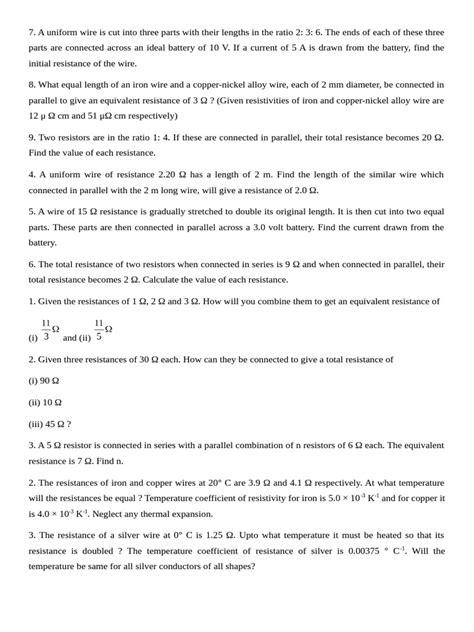 Current Electricity Part 2 Pdf