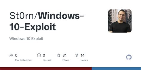 Github St0rnwindows 10 Exploit Windows 10 Exploit