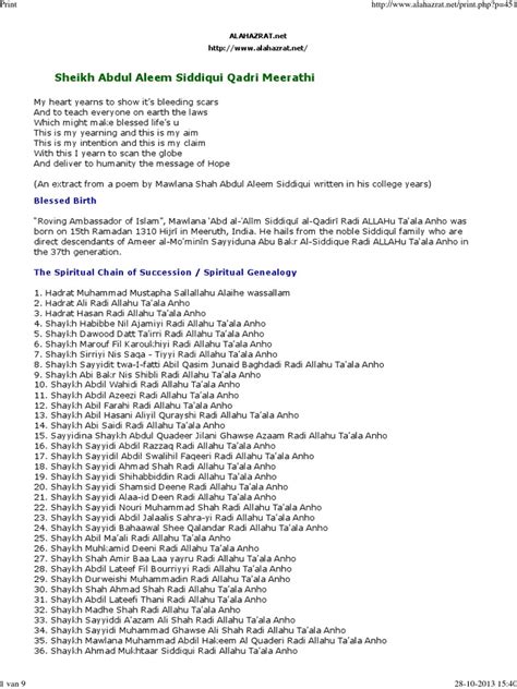 Abdul Aleem Siddiqui Pdf Pdf Sufism Mosque