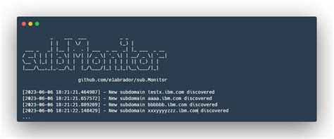 github e1abrador sub monitor passive subdomain continous monitoring tool