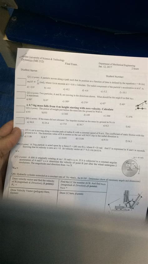 solved a particle moves along a path such that is position