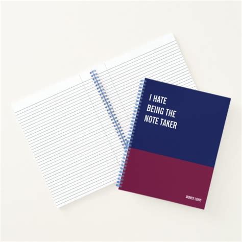 Funny Notebook Humorous Writing Pad Journal Note Notebook Zazzle