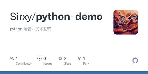 Github Sirxy Python Demo Python