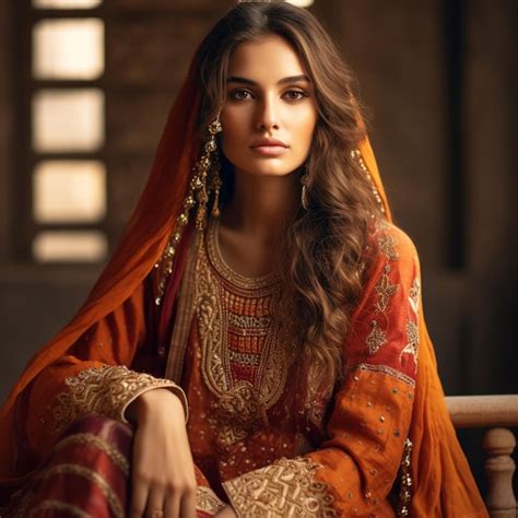 Premium Photo A Fashion Women Indian And Pakistani Drass Wedding Clothing