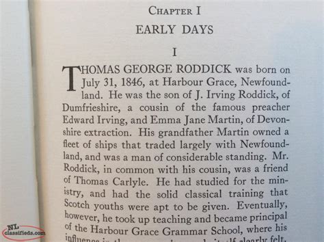 Sir Thomas Roddick 1938 Harbour Grace St Johns Newfoundland