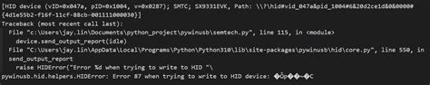 How Can I Send Idle Request Using Pywinusb In Python Stack Overflow