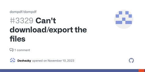 can t download export the files · issue 3329 · dompdf dompdf · github