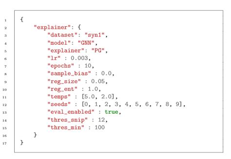 example of explainer configuration file in json format download scientific diagram