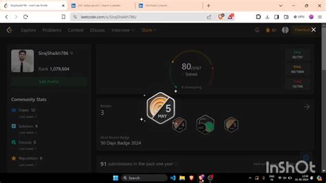 [video] siraj shaikh on linkedin leetcode dcc dccmay