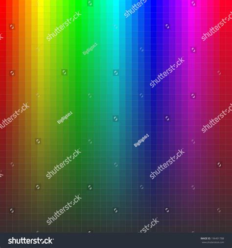 Spectrums Representing Rgb Color Space Stock Vector Royalty Free 196491788
