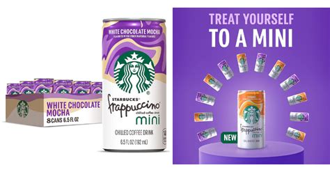 Amazon Lowest Price Starbucks Frappuccino Coffee Drink White Chocolate Mocha Mini 6 5 Fl Oz