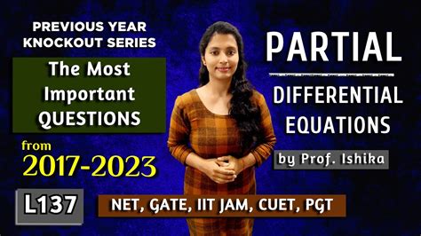 Partial Differential Equations Csir Net Maths Pyq Knockout Series