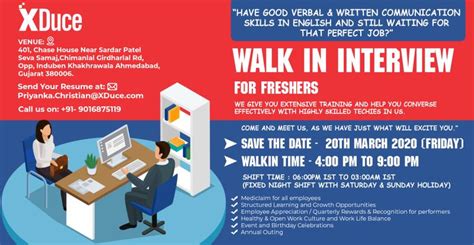 Xduce Walkininterview Nowhiring Freshers Jobhunt Xduce