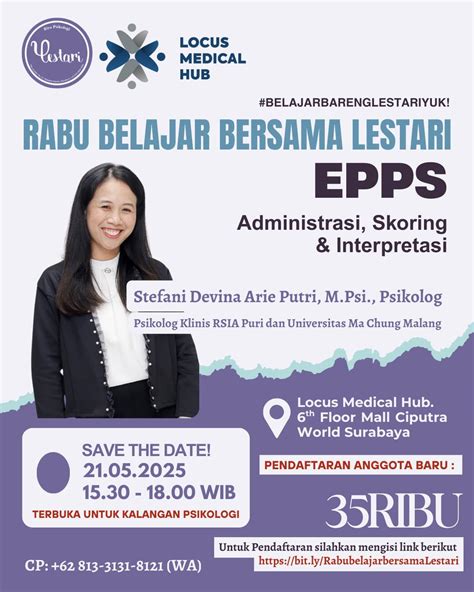 Rabu Belajar Bersama Lestari Biro Psikologi Lestari Facebook