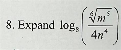 Solved Expand Log8 M564n4