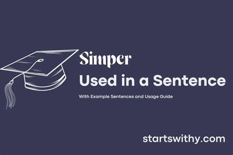 SIMPER In A Sentence Examples 21 Ways To Use Simper