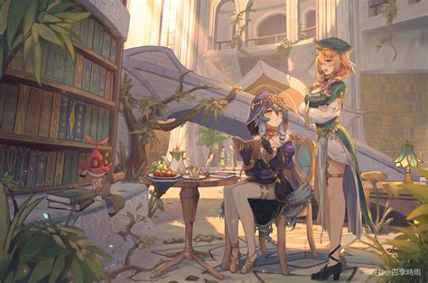 Wallpaper Lisa Genshin Impact Genshin Impact X Tinocure Hd Wallpapers