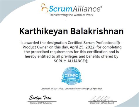 Karthikeyan Balakrishnan On Linkedin Scrum Agile Csp Csp