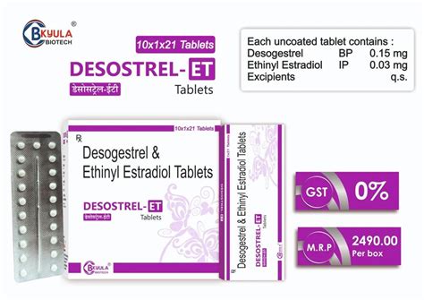 Desogestrel And Ethinyl Estradiol Tablets At ₹ 249strip Desogestrel