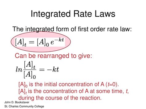 Ppt Chemical Kinetics Lecture Notes Edited By John Reif From Ppt Lectures By Powerpoint
