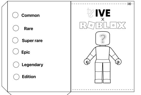 Roblox Blind Bag Printable