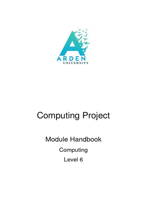 Computing L6modulehandbook Latest Dec 2021 Pdf Methodology Thesis