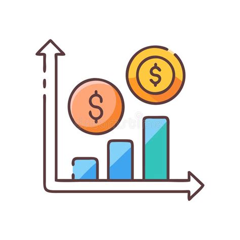 Profit Margin Icon For Financial Health Stock Vector Illustration Of Leadership Concepts