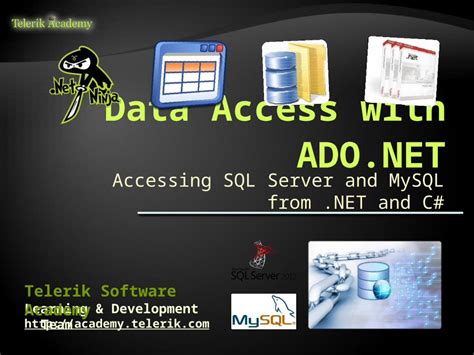 Pptx Accessing Sql Server And Mysql Fromnet And C Learning